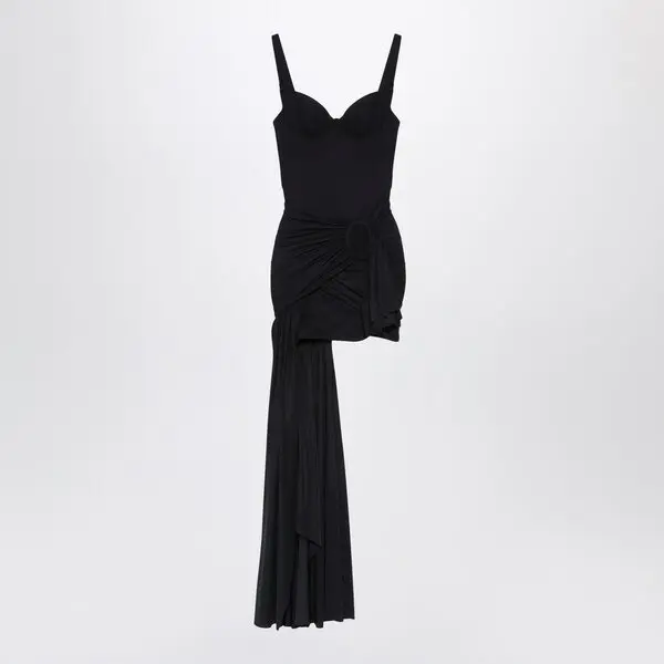 Balenciaga Matte Jersey Draped Mini Dress