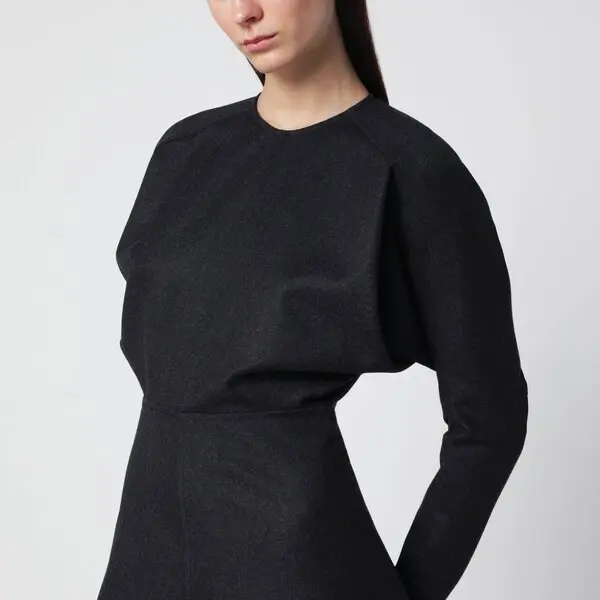 Victoria Beckham Virgin Wool Dress - Grey