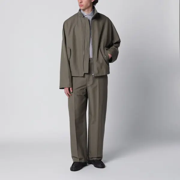 Bottega Veneta Compact Cotton Harrington Jacket