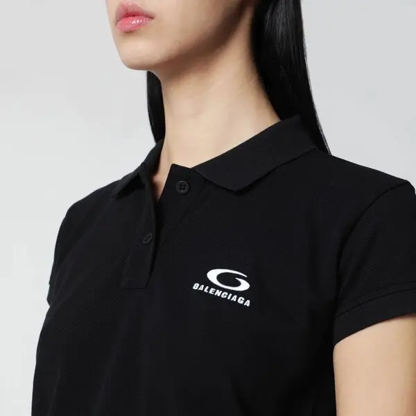 Balenciaga Laurel Classic Polo Shirt - Black