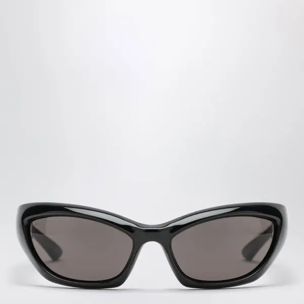 Balenciaga Acetate Sunglasses With Engraved Logo - Black
