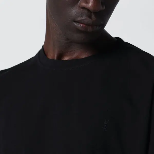 Saint Laurent Oversized Cotton T-shirt With Cassandre Logo