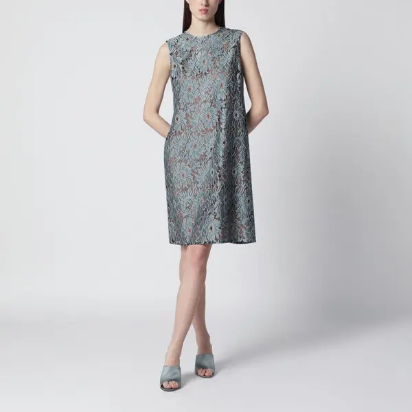 Gucci Sage Floral Lace Dress - Green