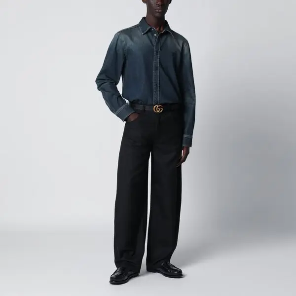 Gucci Denim Shirt With Washed Effect
