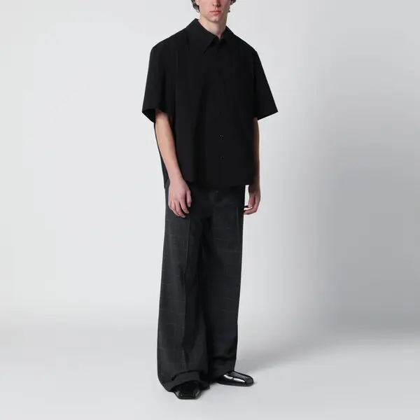 Balenciaga Tartan Wide-leg Trousers