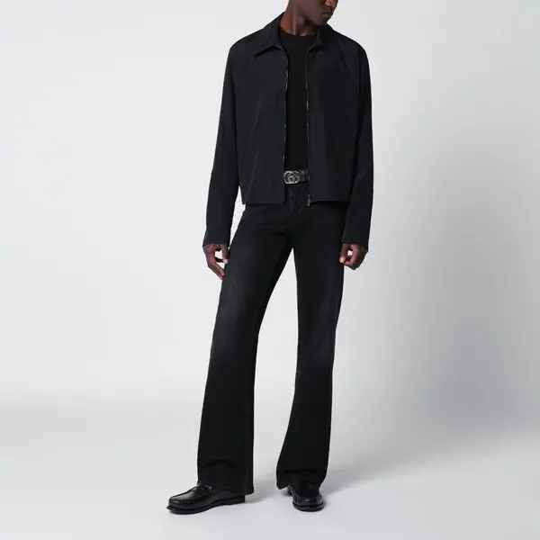 Gucci Zip Jacket In Cotton And Acetate Faille