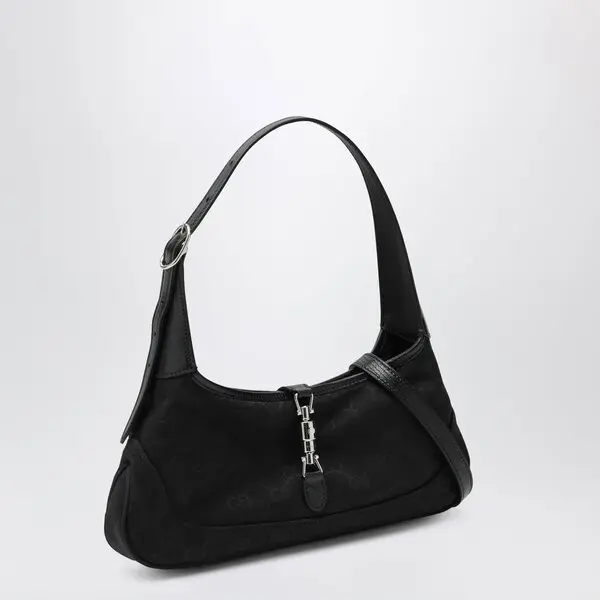 Gucci Jackie Slim Bag In Gg Fabric - Black