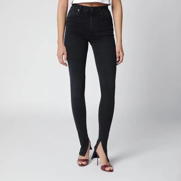 Gucci Skinny Washed Cotton Denim Jeans - Black