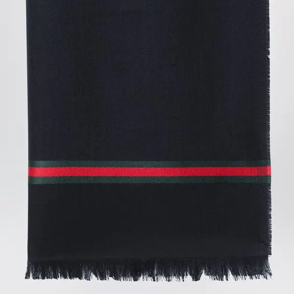 Gucci Midnight Wool And Silk Stole