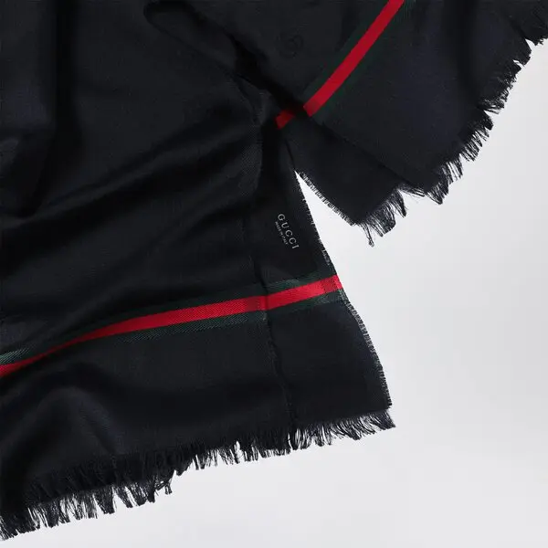 Gucci Midnight Wool And Silk Stole