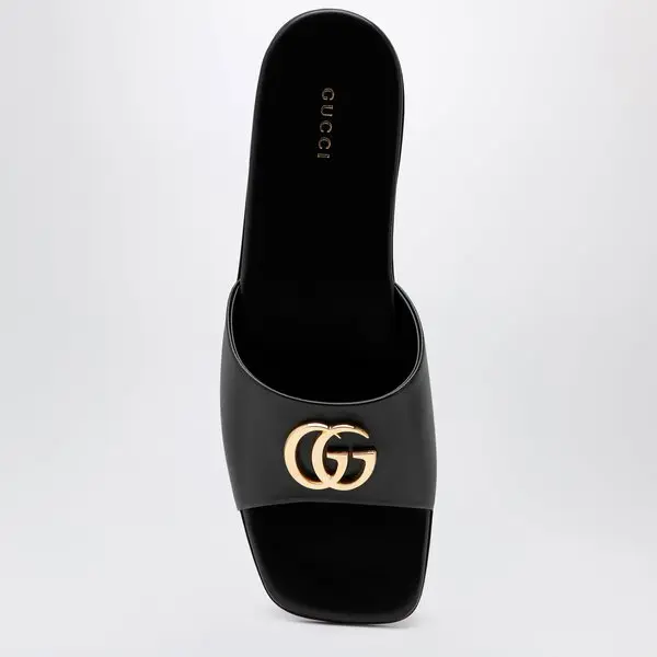 Gucci Nappa Leather Double G Slides