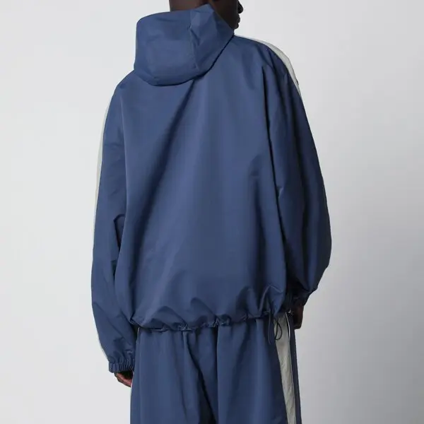 Balenciaga Washed-effect Technical Satin Track Jacket