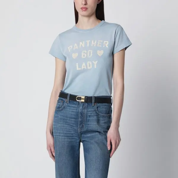 Valentino Garavani Panther Lady Crewneck T-shirt - Grey