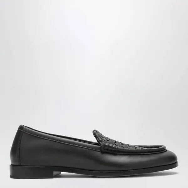 Bottega Veneta Silenzio Loafers In Espresso Lambskin Leather - Brown
