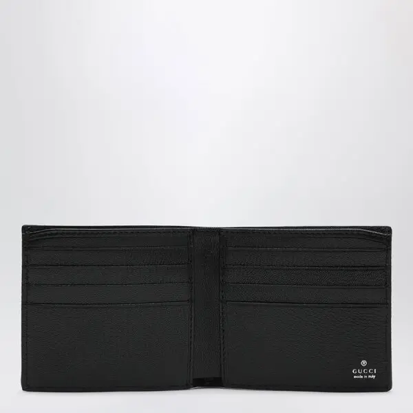 Gucci Essence Classic Bifold Wallet In Gg Canvas - Black