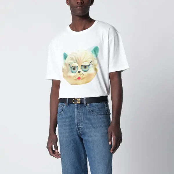 Valentino Garavani T-shirt With Le Chat De La Maison Print