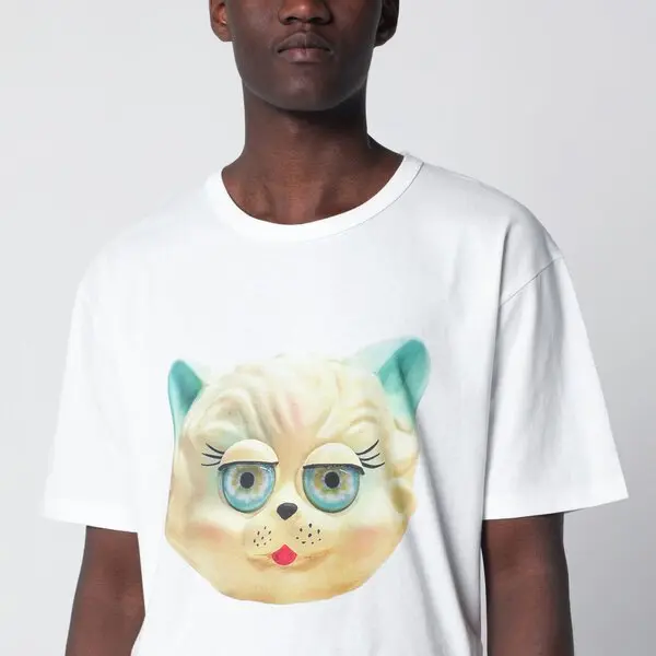 Valentino Garavani T-shirt With Le Chat De La Maison Print
