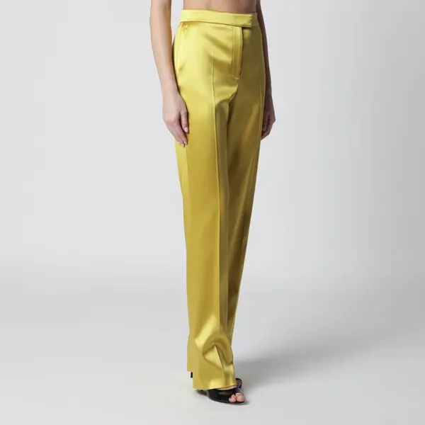 Valentino Garavani Avocado Silk Blend Trousers