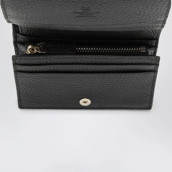 Valentino Garavani Rockstud Leather Wallet - Black
