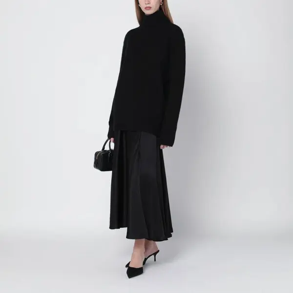 ANINE BING Christina Silk-blend Midi Skirt