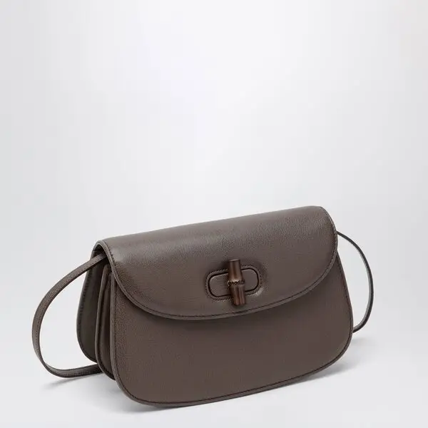 Gucci Small Shoulder Bag With Bamboo Closure - Brown