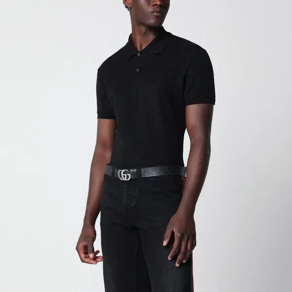 Gucci Gg Jacquard Technical Jersey Polo Shirt