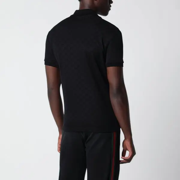 Gucci Gg Jacquard Technical Jersey Polo Shirt