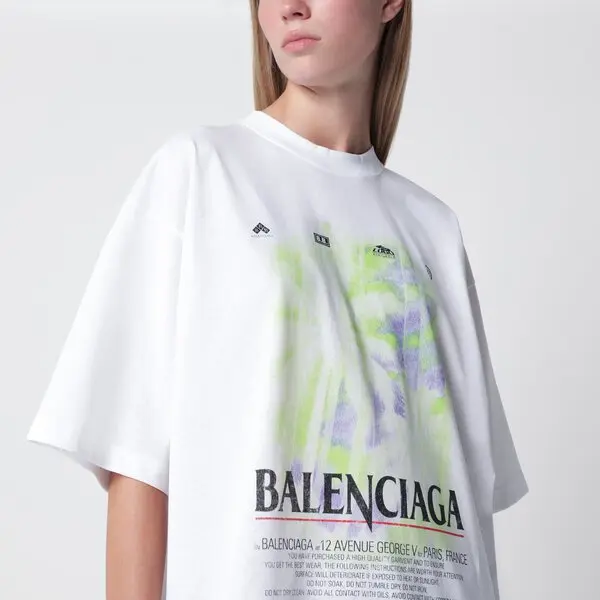 Balenciaga Cotton Jersey T-shirt With Graphic Print
