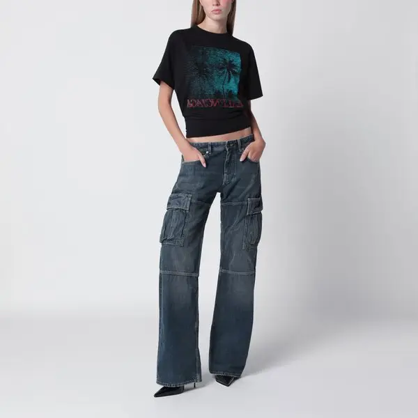 Balenciaga Cropped Logo T-shirt