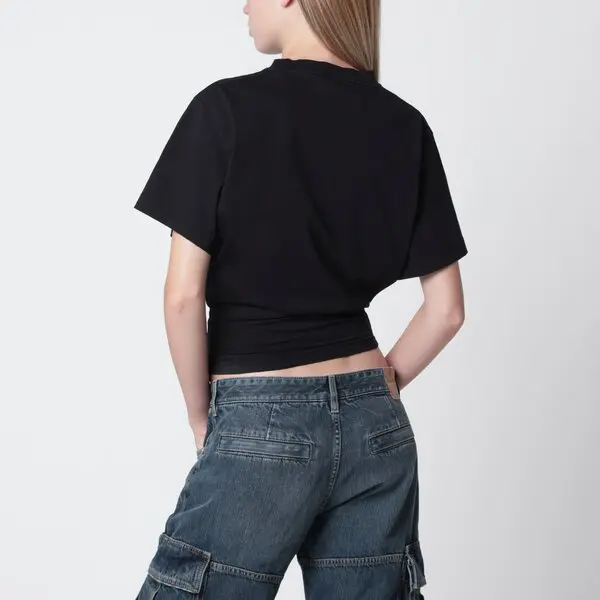 Balenciaga Cropped Logo T-shirt