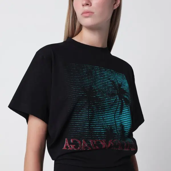 Balenciaga Cropped Logo T-shirt