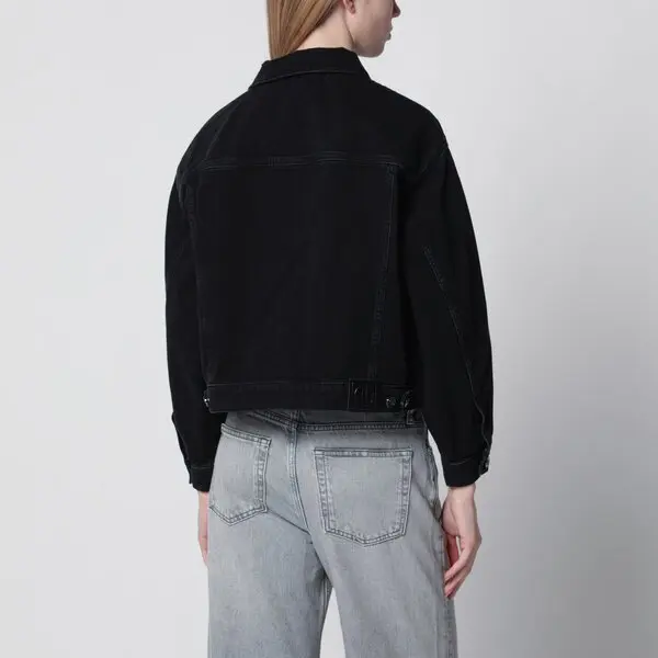 ANINE BING Quincy Cropped Denim Jacket