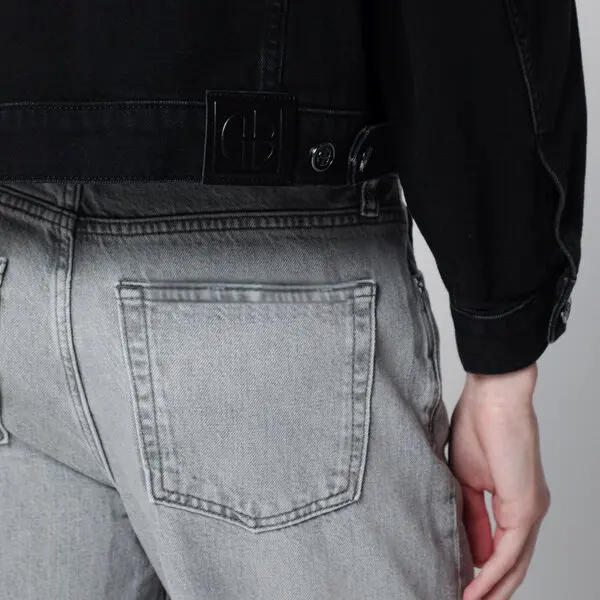 ANINE BING Quincy Cropped Denim Jacket