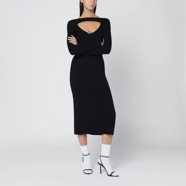 DIESEL® Ribbed Midi Dress With Cut-out Detail