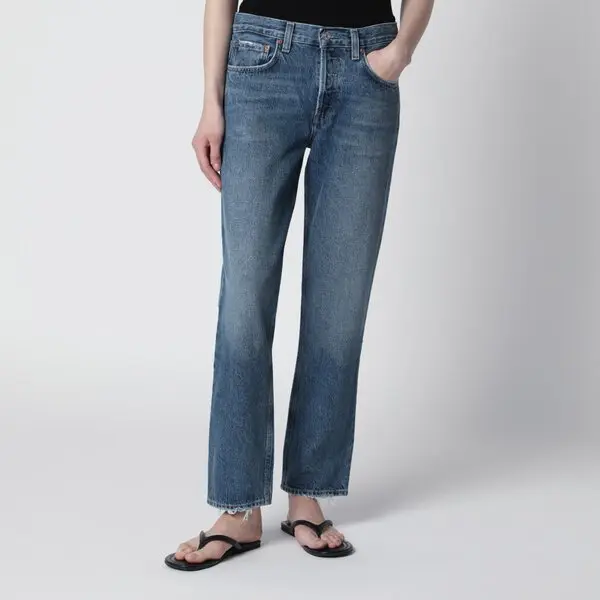 AGOLDE Romney Jeans In Medium Indigo Denim