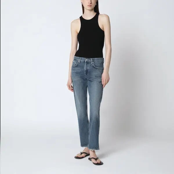 AGOLDE Romney Jeans In Medium Indigo Denim