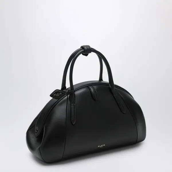 Alaïa Calfskin Leather Handbag - Black