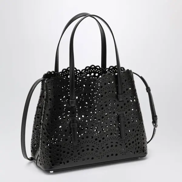 Alaïa Mina 25 Leather Tote Bag - Black
