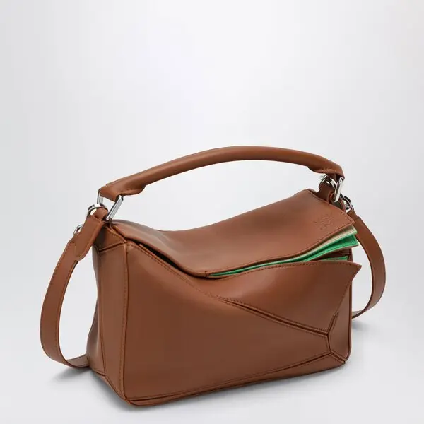 Loewe Small Puzzle Layered Bag In Squirrel Leather - Multicolor