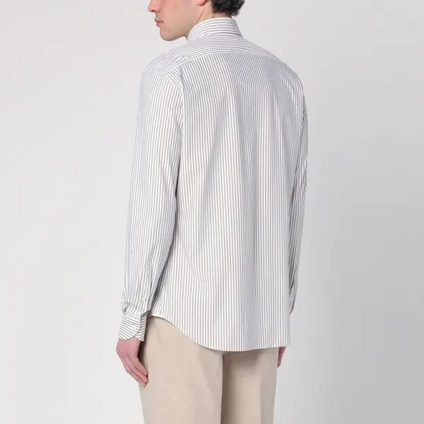 XACUS White/ Cotton Shirt - Beige