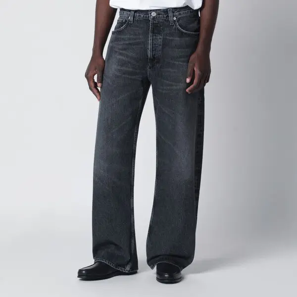 AGOLDE Afton Dark Washed Jeans - Black
