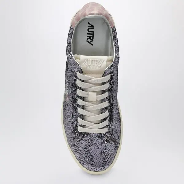 AUTRY Dallas Sequin Embellished Lace-up Trainers