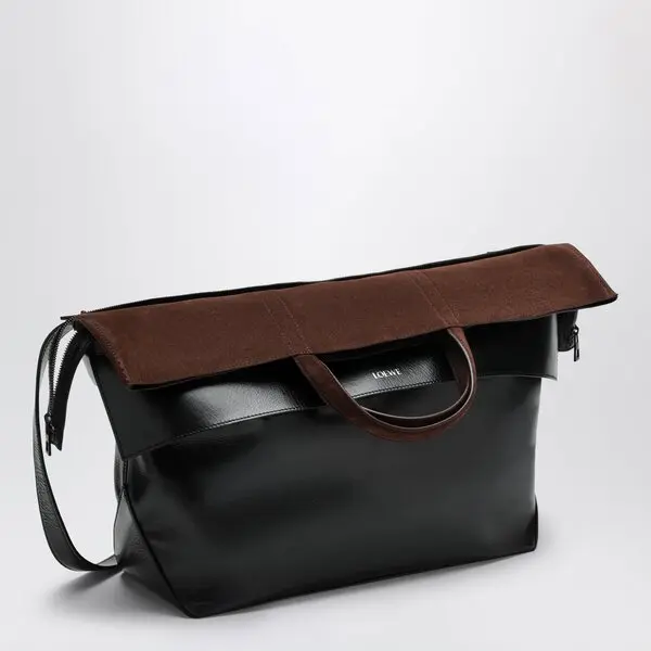 Loewe Large Tote Bag In Leather And Suede