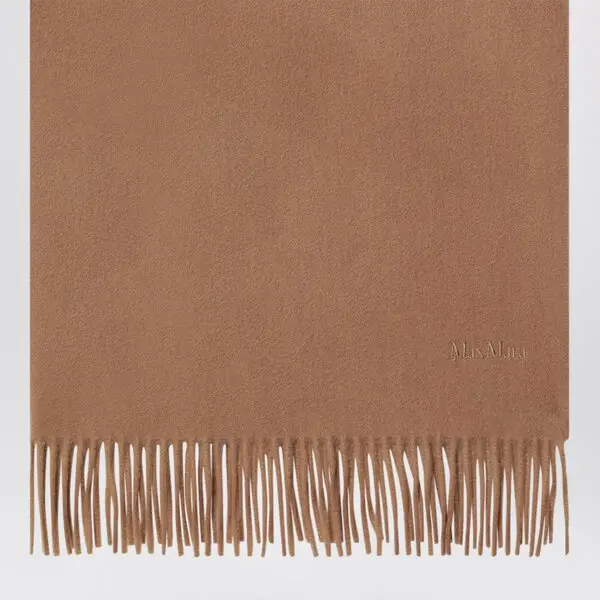 Max Mara Camel Cashmere Scarf