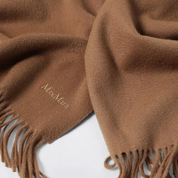 Max Mara Camel Cashmere Scarf