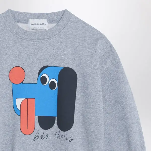 BOBO CHOSES Crew Neck Sweatshirt With Dog Print