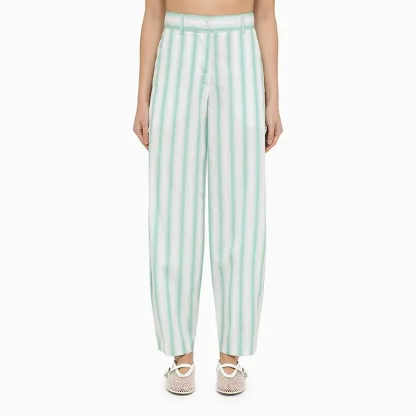 MARGAUX LONNBERG Beatty Striped Cotton Trousers