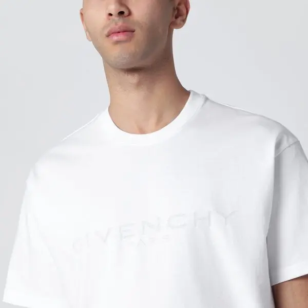 Givenchy Cotton And Silk T-shirt With Jacquard Logo