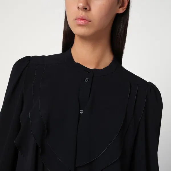 Chloé Silk Blend Ruffled Dress