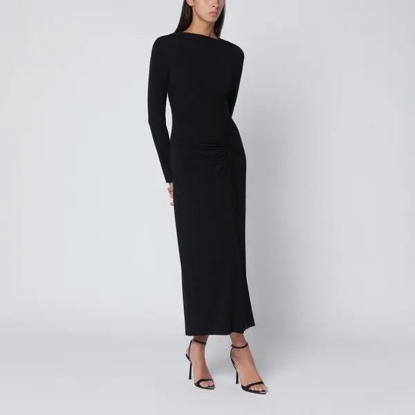 Simkhai Ferrera Draped Jersey Midi Dress
